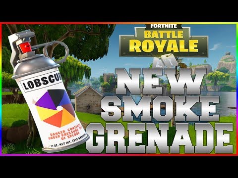 *NEW* SMOKE GRENADE IN FORTNITE BATTLE ROYALE!! *WINS* - YouTube
