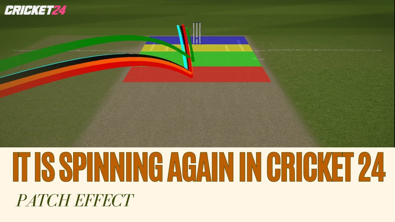 Cricket 24 Patch Effect : SPINNERS - YouTube