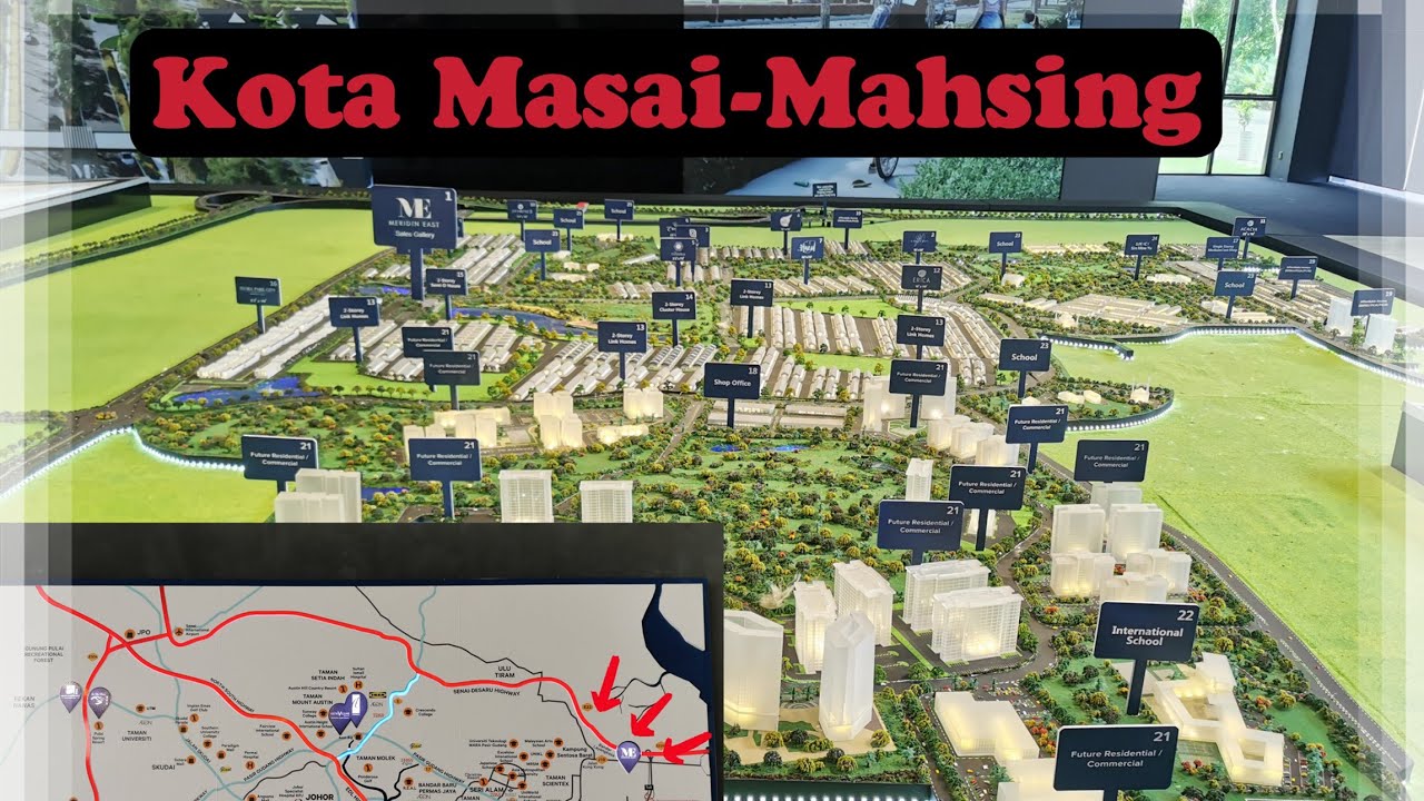 从新加坡搭巴士到新山Kota Masai看房子。MahSing项目 Erica West 18'x65' - YouTube