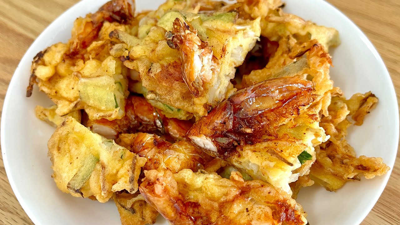 Cara Membuat Cucur Udang Rangup Memang Sedap! - YouTube