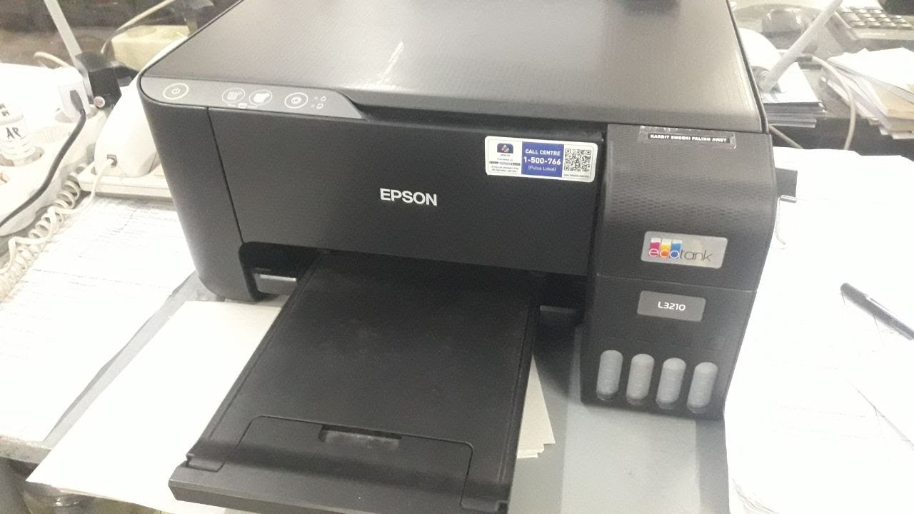 Unboxing Printer Scan Epson L3210 - YouTube
