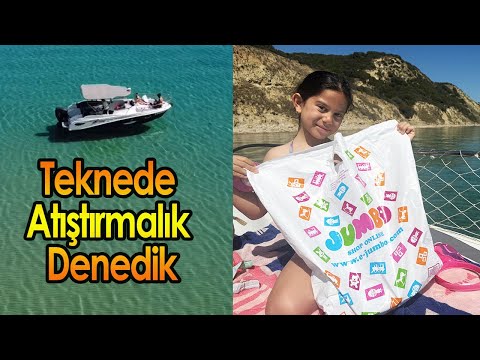 Teknede Jumbo Market'ten Aldığımız Atıştırmalıkları Denedik