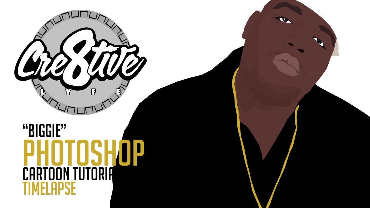 Tutorial:Image to Cartoon "Biggie Smalls" #Cre8tiveLyfe #CartoonEffect ...
