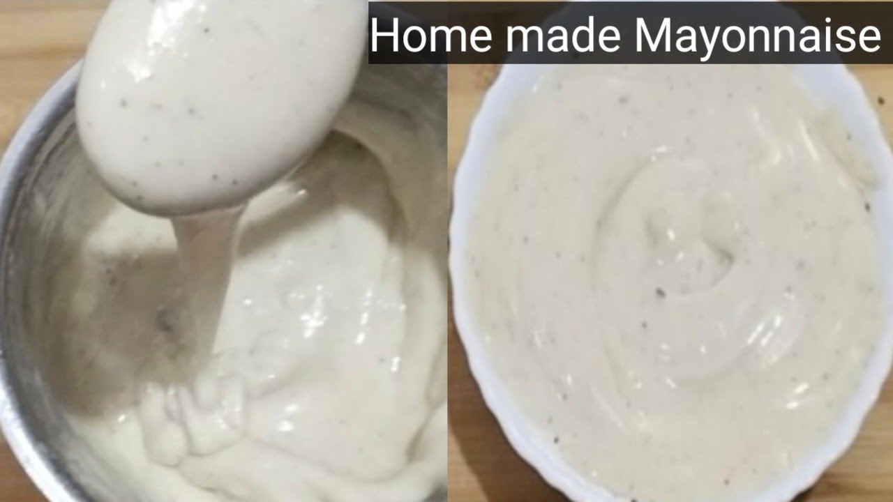 Thick and creamy home made Mayonnaise| Prepare quickly within a minute ...