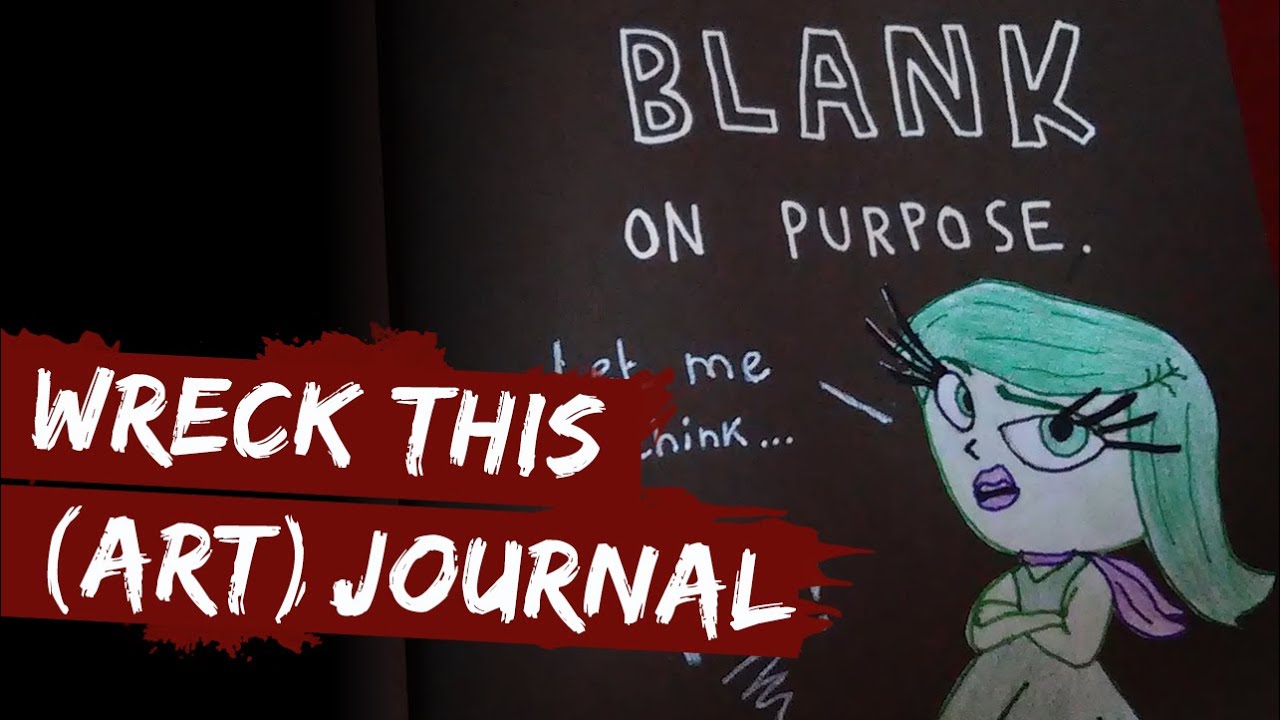 Leave this page blank | Wreck this (art)journal - YouTube