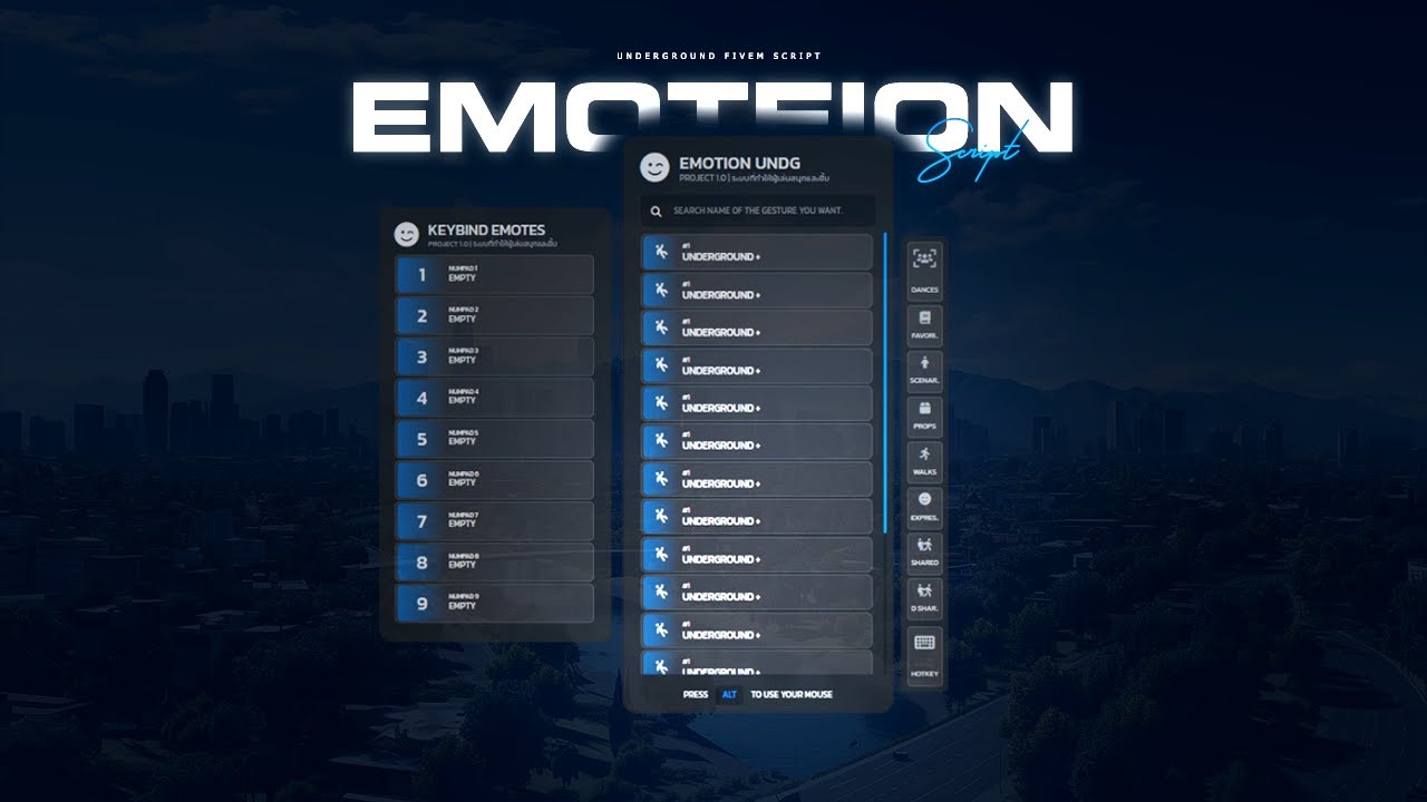 EMOTES MENU | ร้านค้าใต้ดิน - ติดต่อซื้อสินค้าลิ้งใต้คอมเมนต์ - YouTube