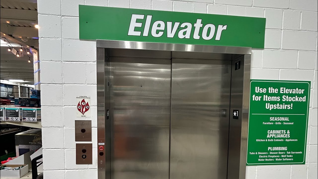 Otis Series 2 Hydraulic Elevator At Menards In Fairborn, OH - YouTube