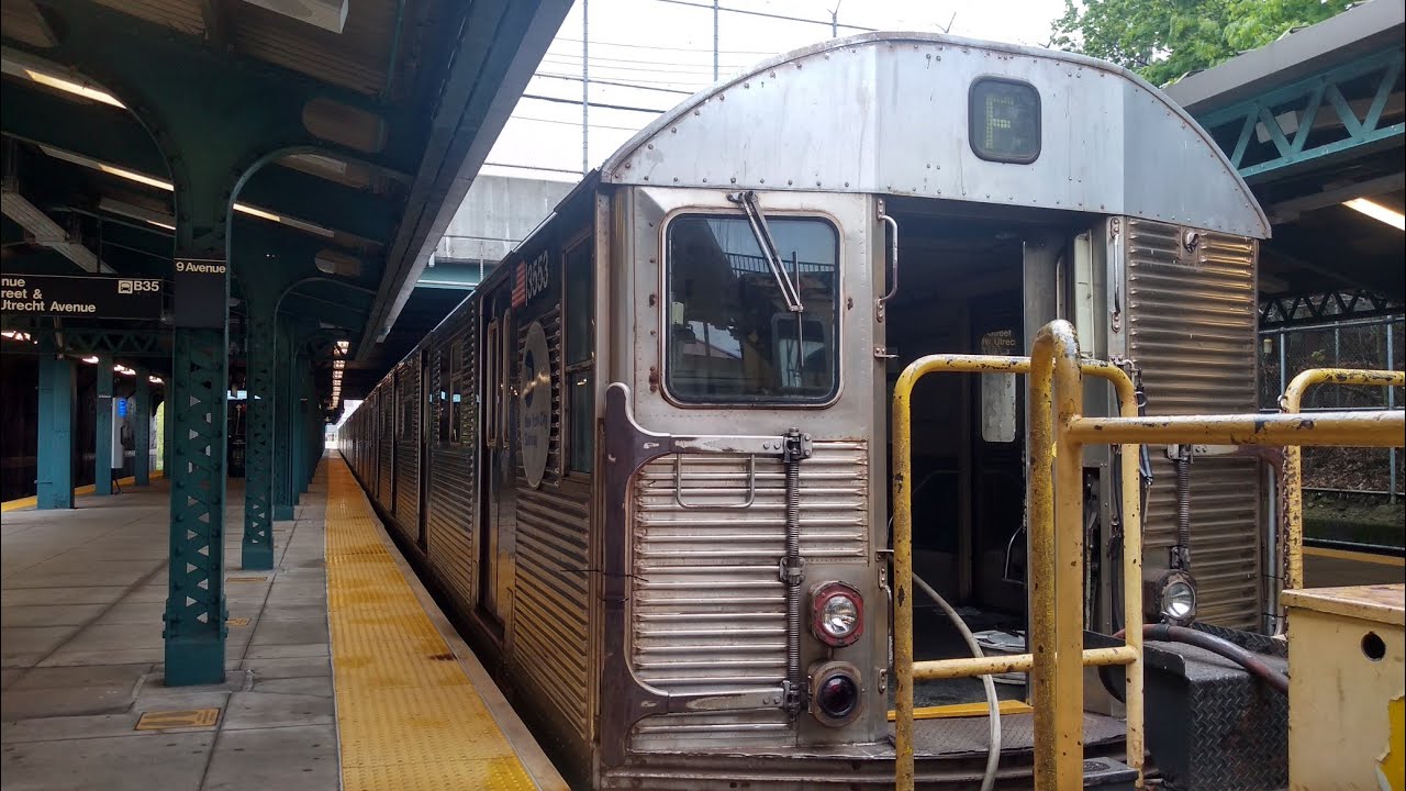 NYC Subway: 8 Cars of R32 Being Towed from Coney Island to 38 St Yard ...