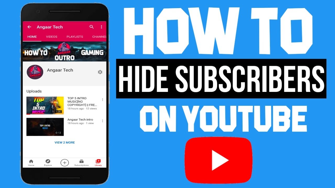 how to hide subscribers on youtube | hide subscribers in youtube - YouTube