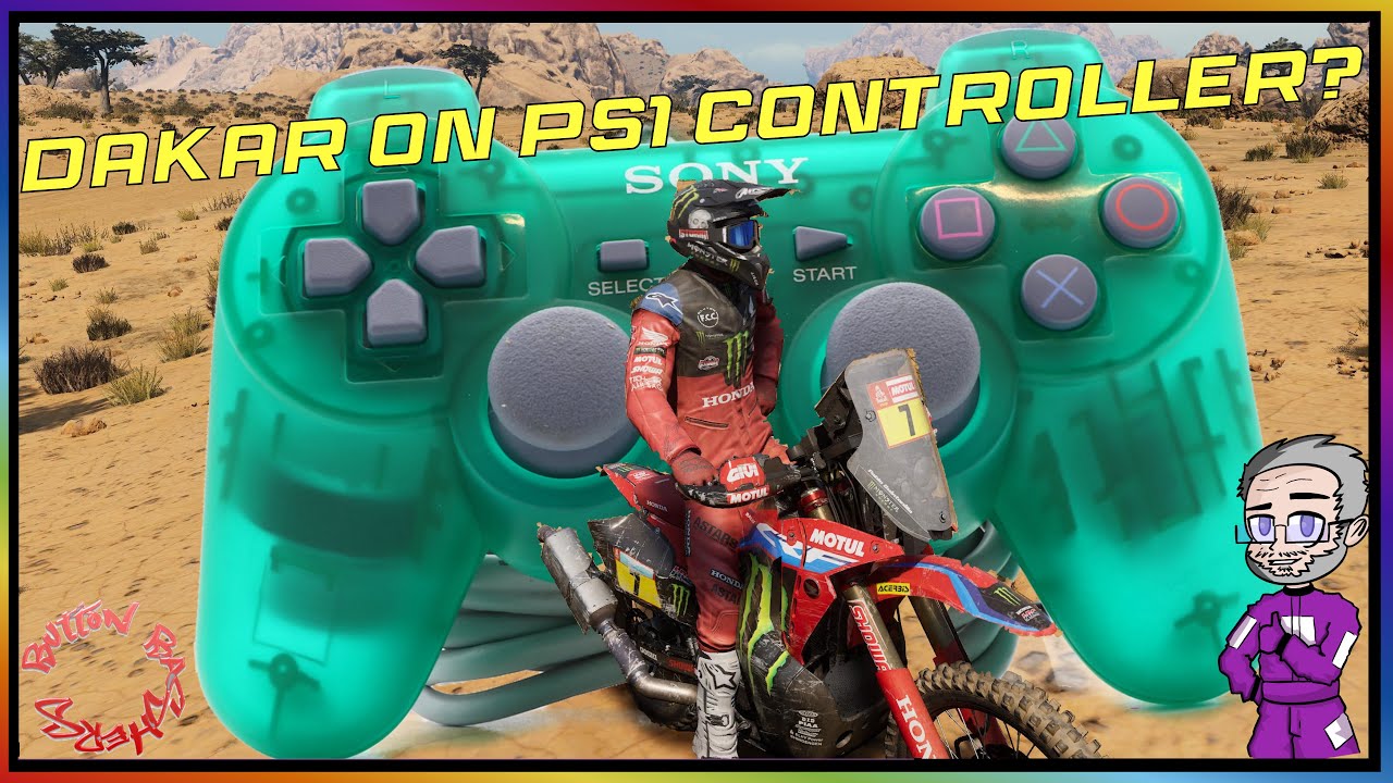 Neom On A Playstation 1 Dualshock Controller | Dakar Desert Rally | PS1 - YouTube