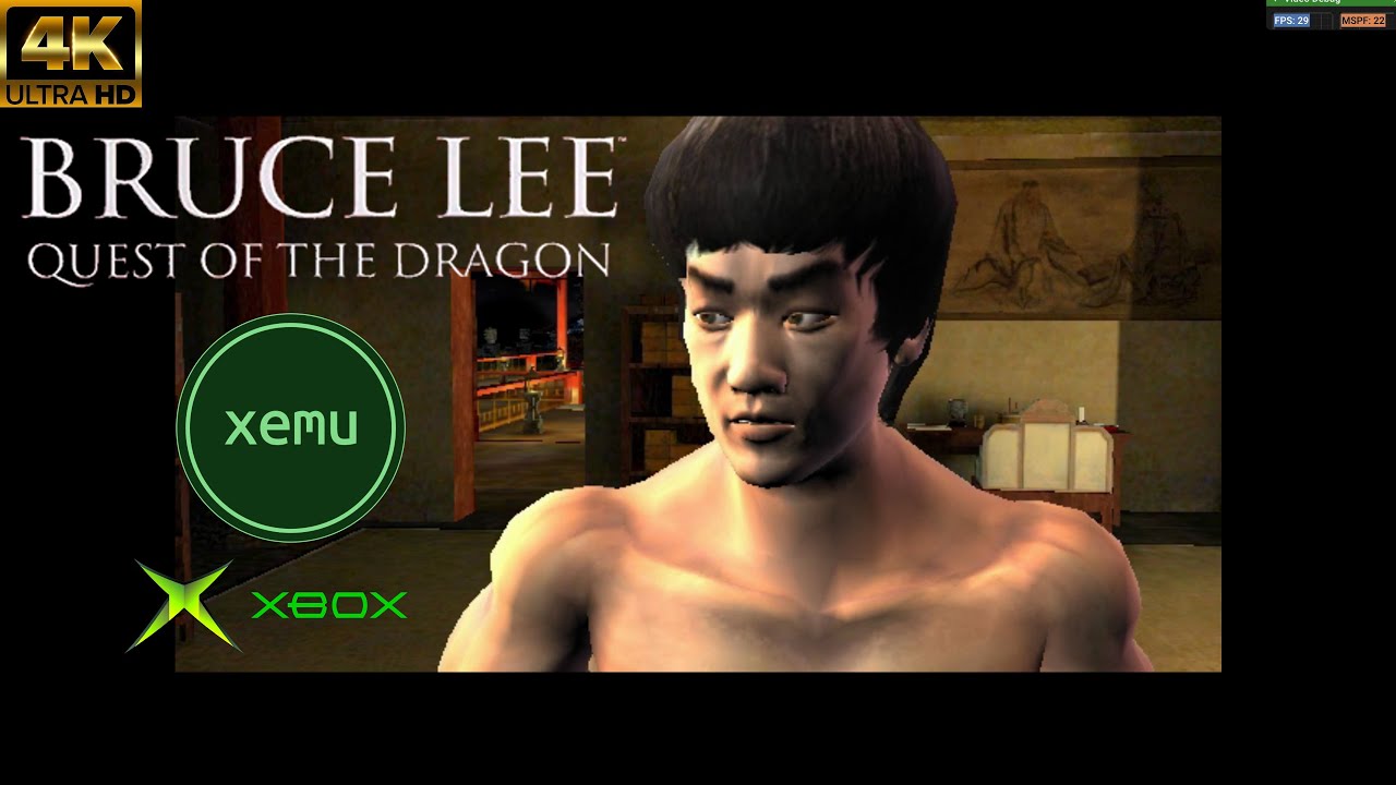Bruce Lee: Quest of the Dragon 4K UHD Gameplay | XEMU 0.7.57 | Xbox ...