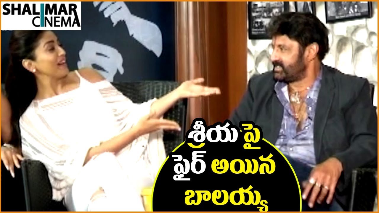 Balakrishna Angry on Shriya || Shriya Making Fun of Balakrishna ...