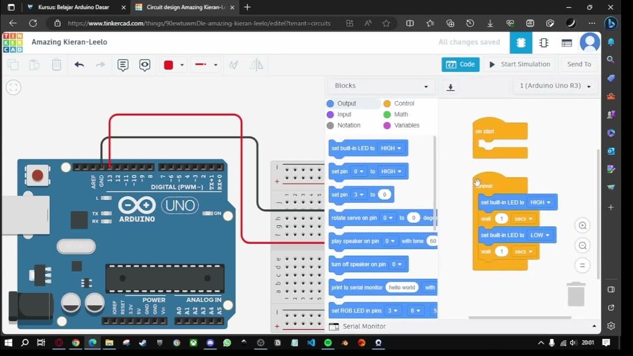 [Belajar Arduino Dasar] - 03 - Membuat Gambar Rangkaian Sederhana - YouTube
