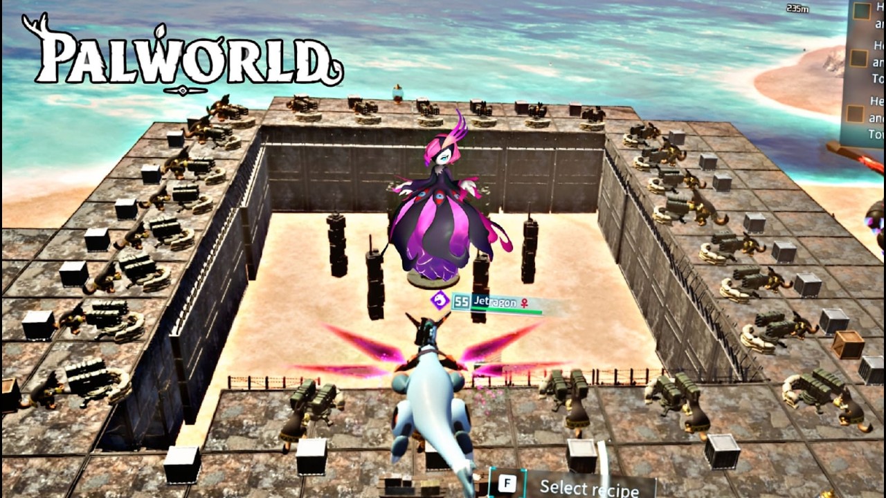 Palworld BELLANOIR RAID BOSS | Mounted Missile Launcher Edition ...