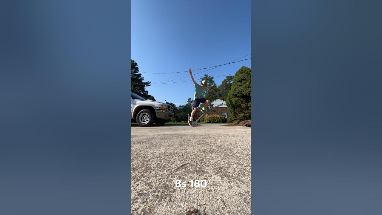 New trick(BS 180) #skateboarding - YouTube