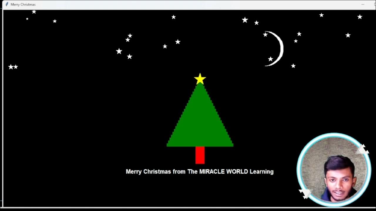MERRY Christmas python Animation coding to create Christmas using python part 12 - YouTube