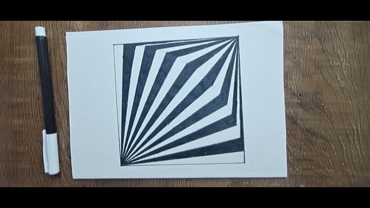 Illusion Drawing | Illusion Pattern| Easy Illusion Pattern| 3D Art ...