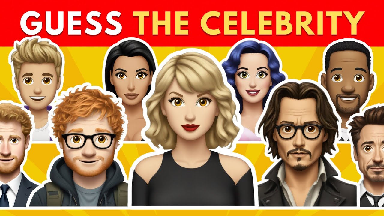 Guess the Celebrity by Emoji 🤔 | Celebrity Quiz - YouTube
