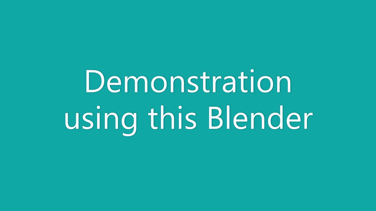 Ashoo SH826D | Silencer Blender - YouTube