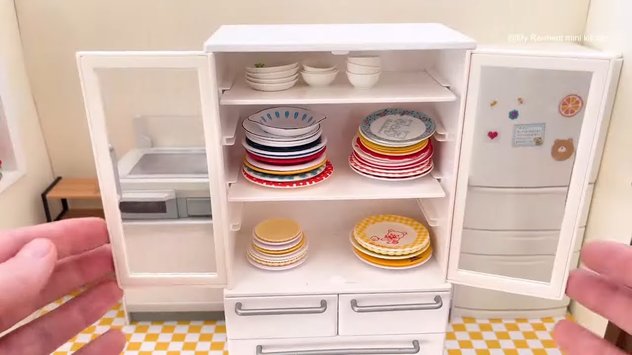 Best of miniature kitchen set installation ASMR Re-ment Collection ...