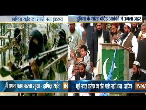 Pakistan terror king Hafiz Saeed spit venom against PM Modi and India