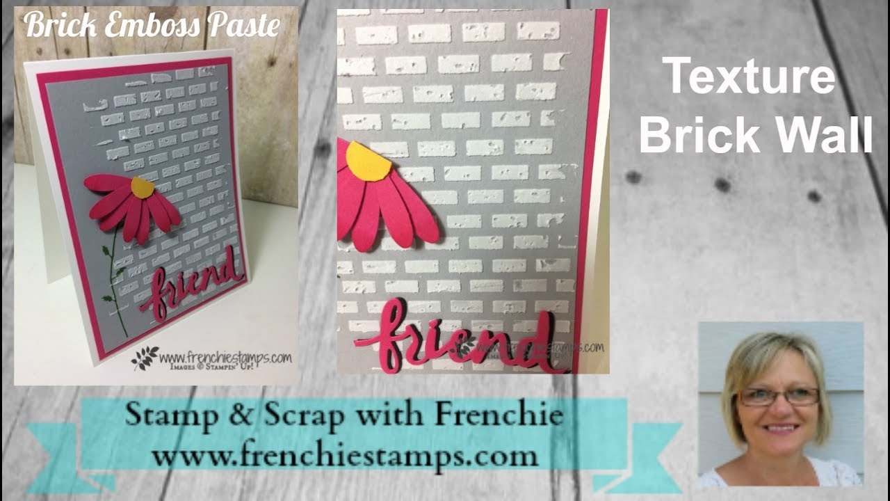 Brick Wall with texture embossing paste - YouTube