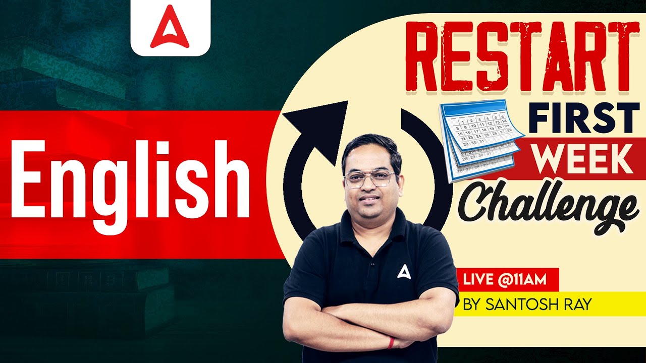 Restart: Bank Exam 2024 | Mixed English Questions by Santosh Ray - YouTube