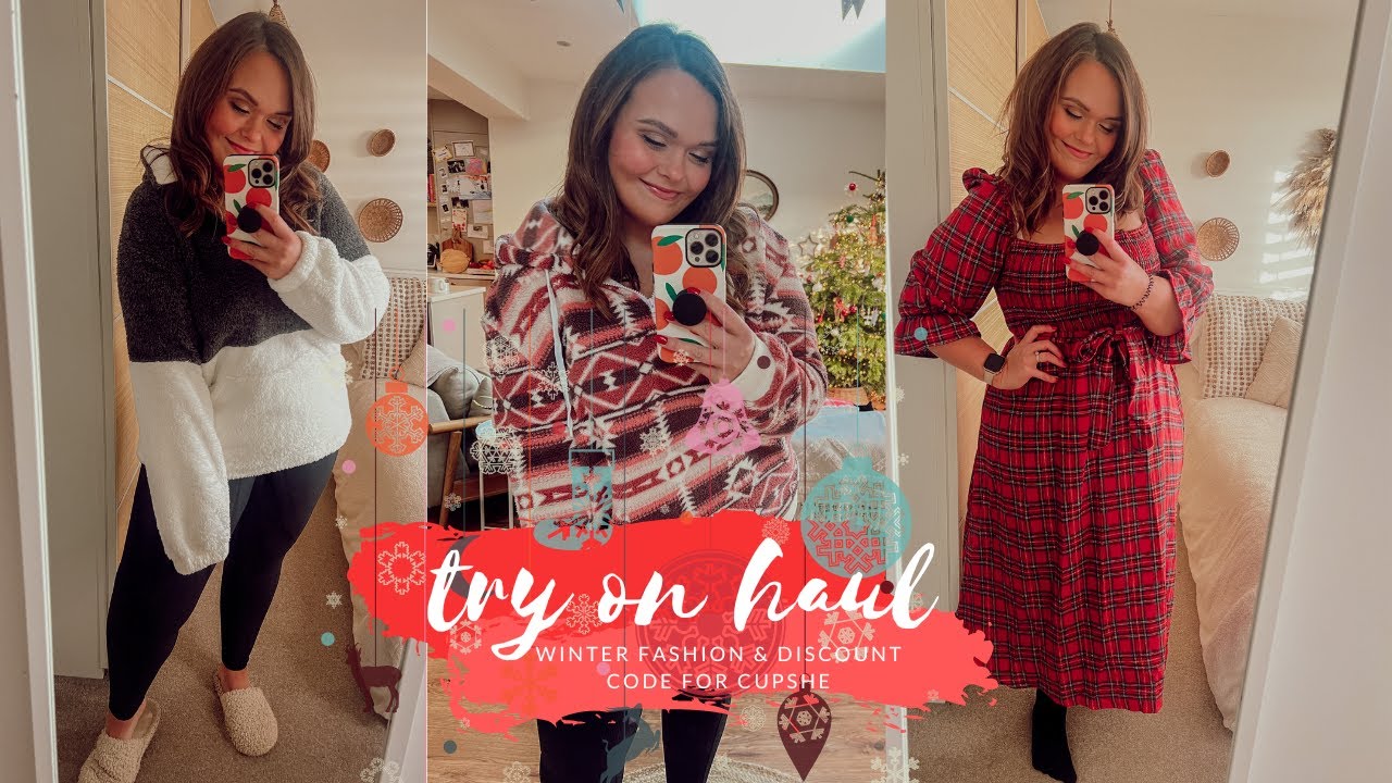 WINTER CLOTHING TRY ON HAUL + PLUS DISCOUNT CODE FOR CUPSHE | AD - YouTube