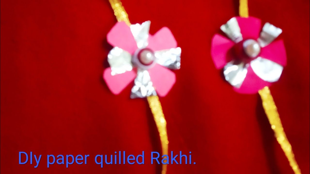 Easy Rakhi design from waste materials./How to make Paper quilling ...