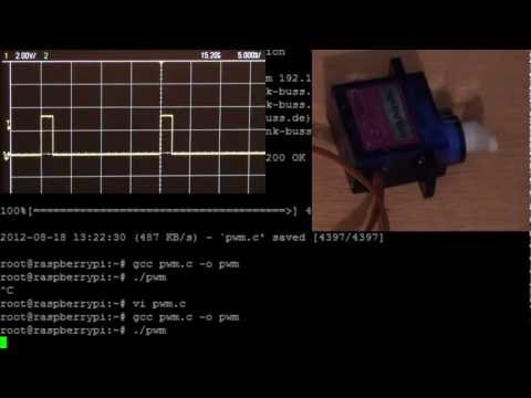 Raspberry Pi servo motor test