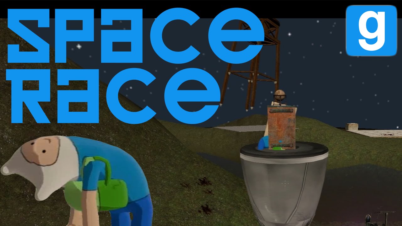 SPACE RACE with Fin ~ Adventure Time ~ Gmod Challenge - YouTube