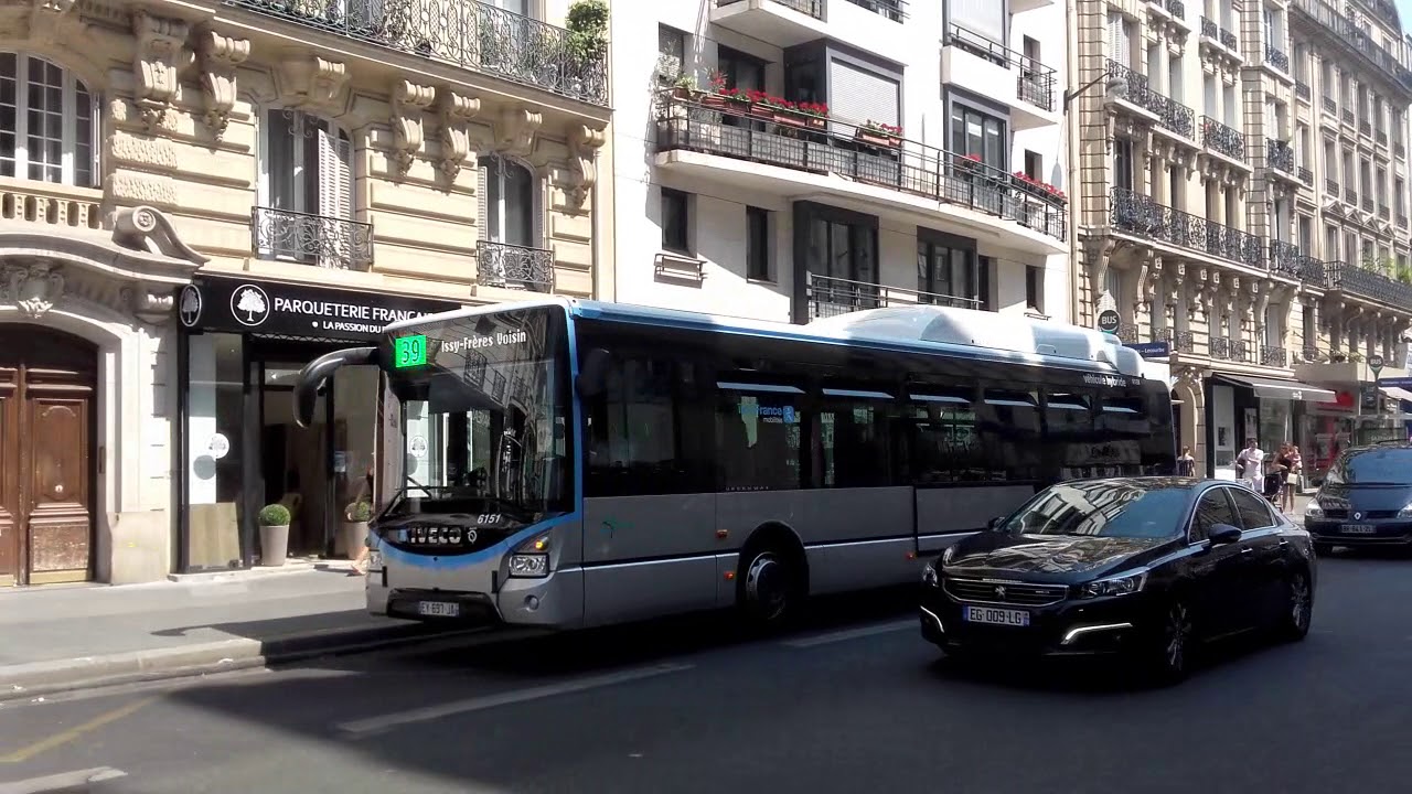(PARIS) BUS 39 - Volontaires Lecourbe (RATP) - YouTube