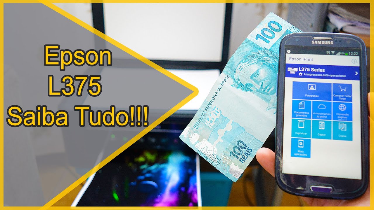 Impressora Epson EcoTank L375 Wi Fi Unboxing 2016 Guia de instalação ...