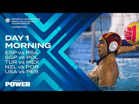 Morning Session | Day 1 | Groups | World Aquatics Men's U16 Water Polo Championships 2026
