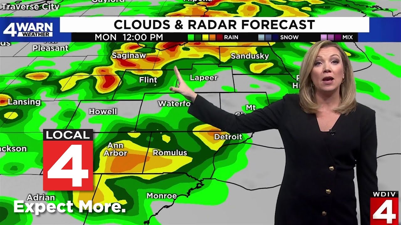 Tracking rain, temp drop in Metro Detroit: What to expect this week ...