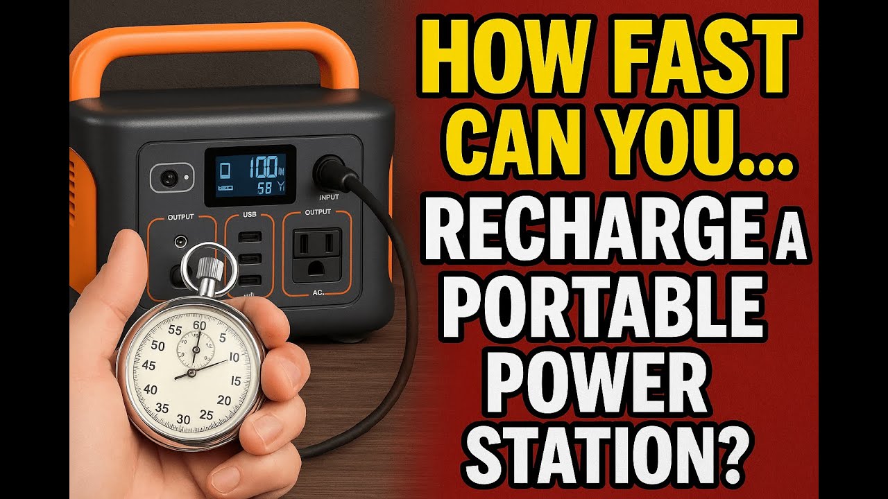 How Fast Can You Recharge a Portable Power Station Speed Test! - YouTube