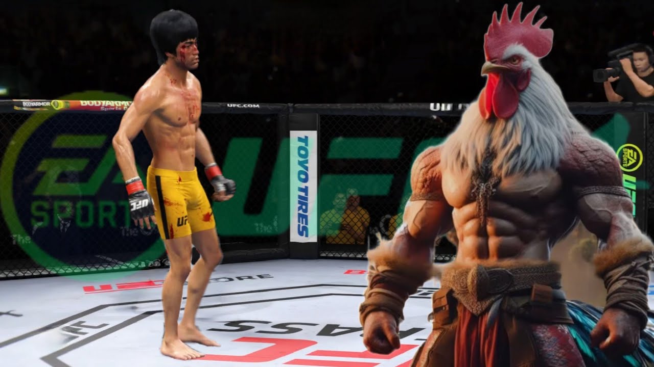 UFC4 Bruce Lee vs Mutant Rooster EA Sports UFC 4 - YouTube