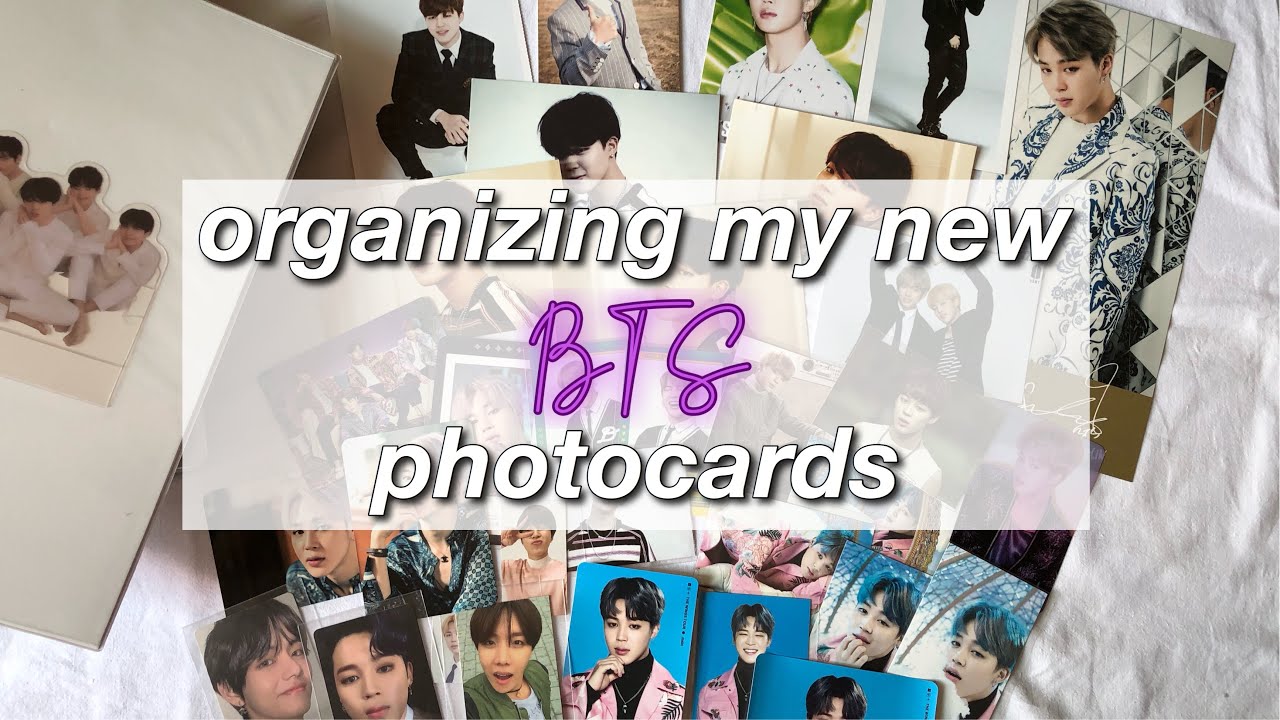 ORGANIZING MY NEW BTS PHOTOCARDS #5 - YouTube