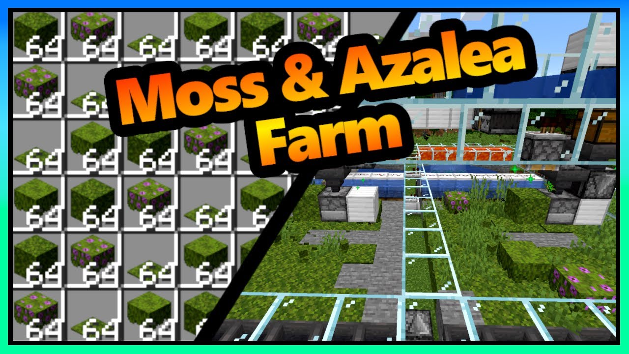 Minecraft Moss & Azalea Farm | 11.000+ / Hour | 1.20 - 1.21+ - YouTube