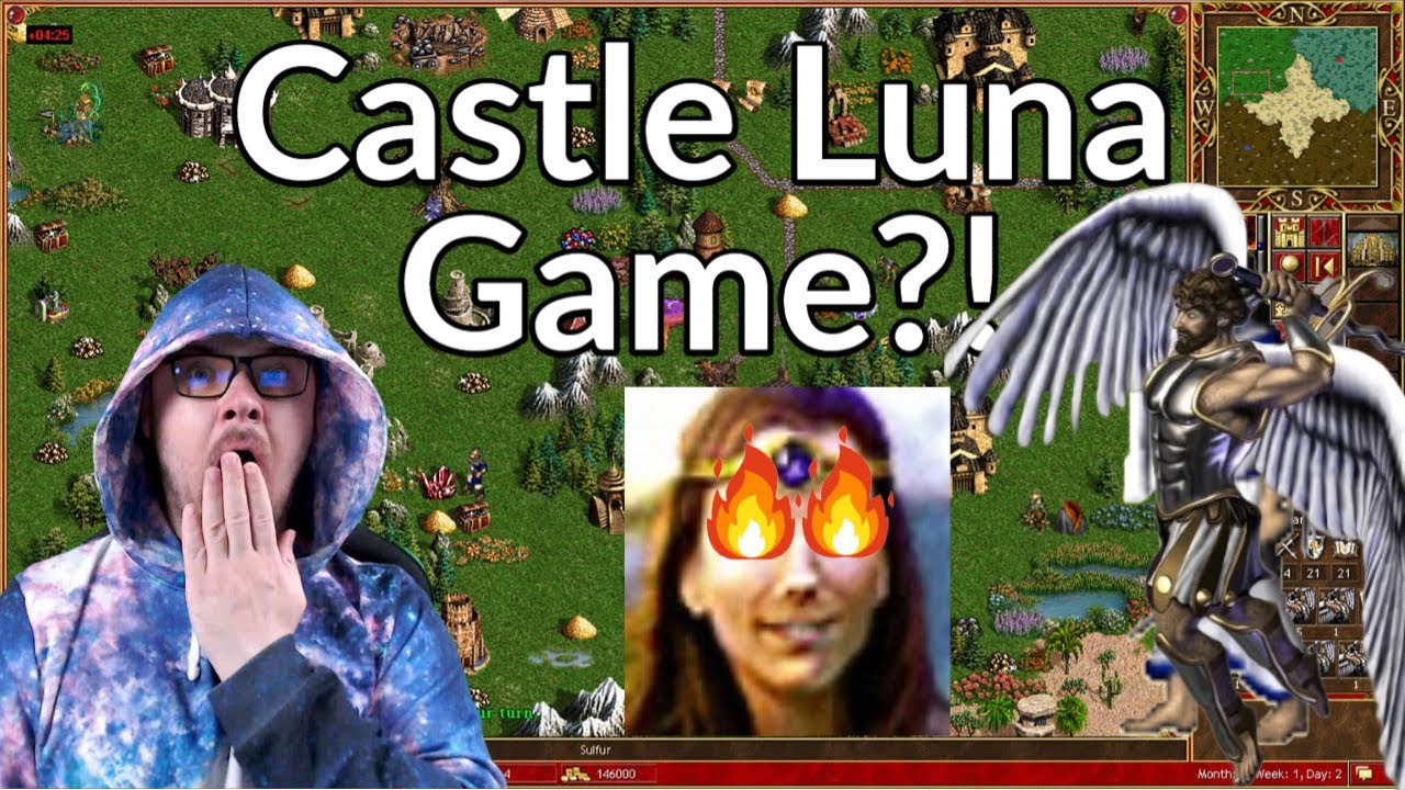Luna Castle Game with Archangels?! || Heroes 3 Castle Gameplay || Jebus ...