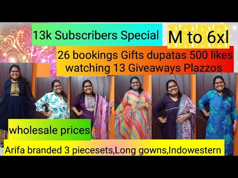 @gracefashions/13ksub Special/26 booking gifts/Partywear 3 Piecesets# ...
