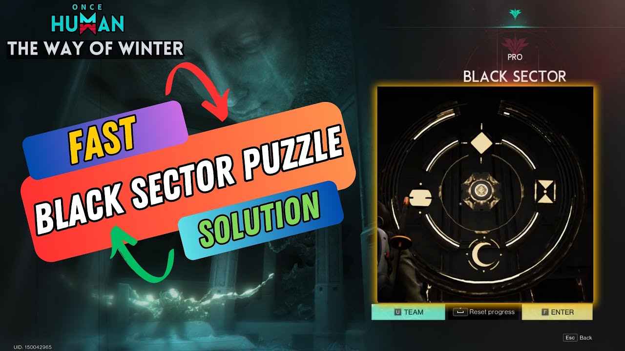 Once Human Way of Winter - Fast Black Sector Zone of Haze Puzzle ...