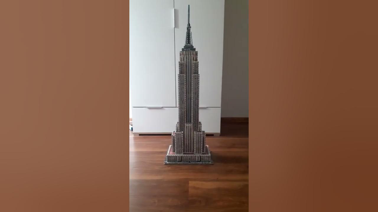 Puzzle 3d Empire State building wrebbit. - YouTube
