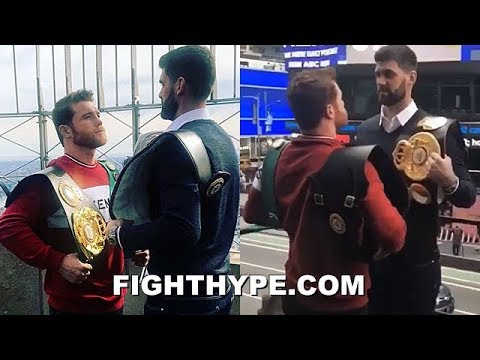 (WHOA!) CANELO SIZES UP ROCKY FIELDING FOR THE FIRST TIME; CRAZY HEIGHT ...