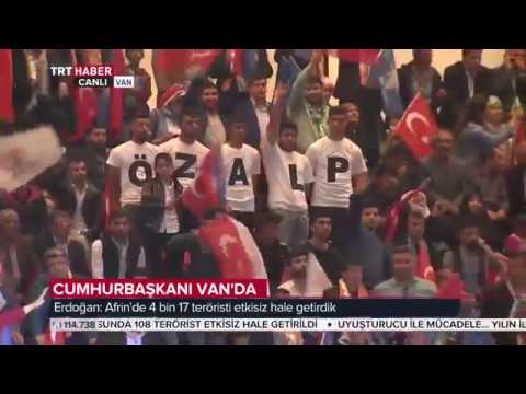 Cumhurbaşkanı Erdoğan ; Van'da Ak Parti Kongresin'de Konuşuyor 08 04 2018