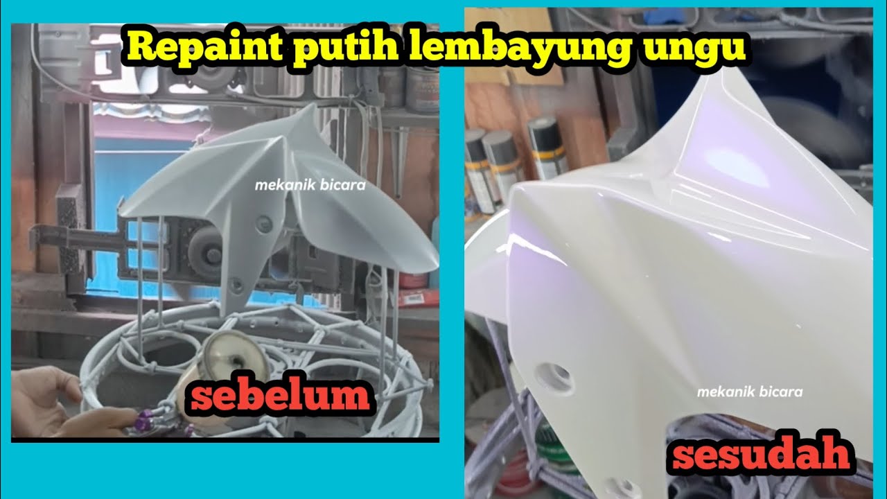 repaint full body motor nmax old putih lembayung ungu, part 2 cara ...