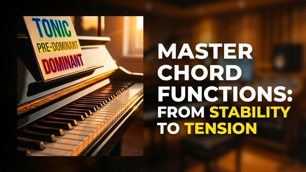 Tonic, Pre-Dominant and Dominant Harmonic Chord Functions explained for ...