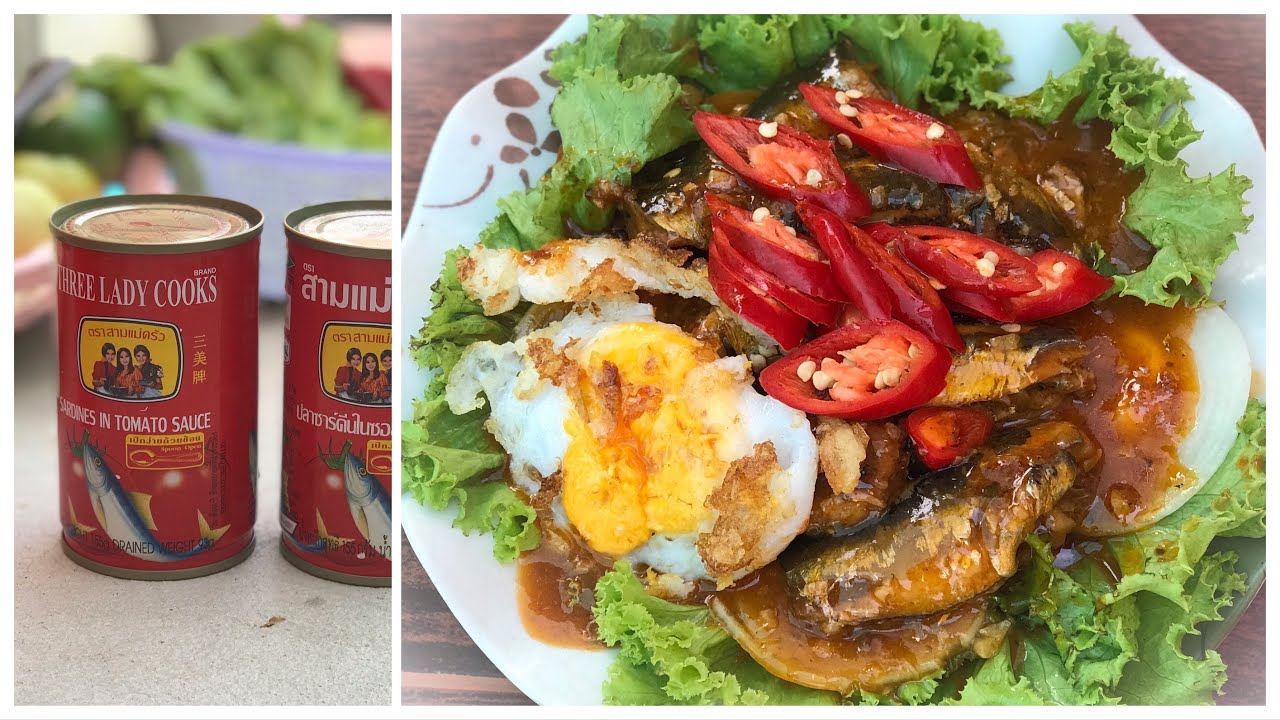 ចៀនត្រីខកំប៉ុងស្រីបីនាក់ Three Lady Cooks recipe | Rich Reay - YouTube