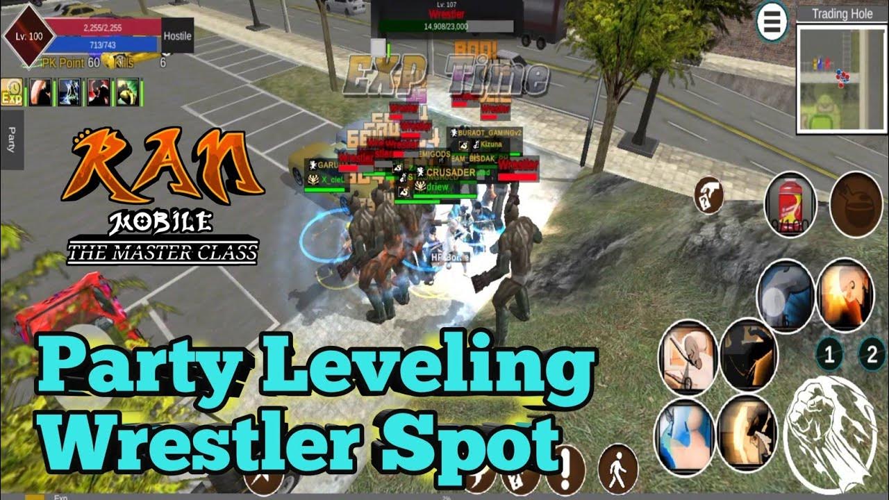 Ran Mobile: The Master Class | Party Leveling at Wrestler Spot - YouTube