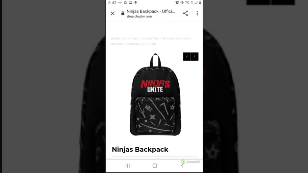 Edit of spy ninja backpack merch!! Hope you enjoyed!! - YouTube